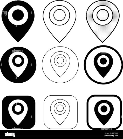 Simple Pin Location Icon Sign Design Stock Vector Image And Art Alamy