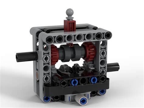 Lego Moc Gearbox With Reverse V2 By Thatbrickguy Rebrickable