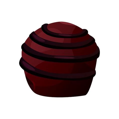 Premium Vector Dark Brown Circle Chocolate Candy Assorted Sweets With Praline Cocoa Topping