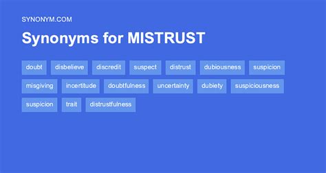 Mistrust Synonym Pdf Thinking The Opposite Under Distrust Do
