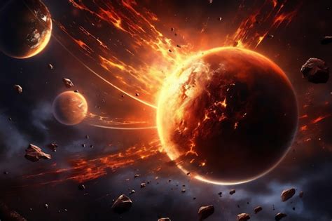 premium ai image planets and space illustration create using