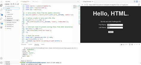 Basic Node And Express Serve Static Assets Javascript The
