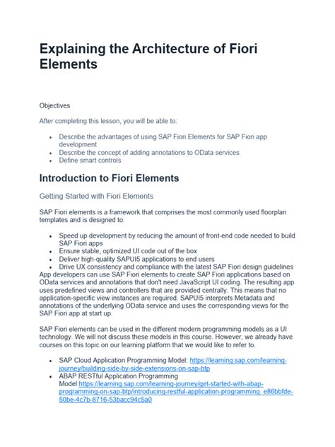 Overview Of Sap Ui Elements Pdf Annotation Metadata