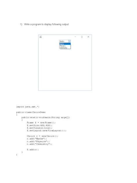 Write A Program To Display Following Output Pdf