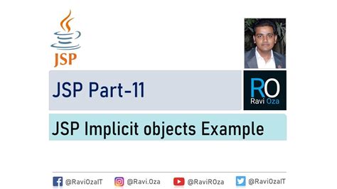 Jsp Part 11 Example Of Jsp Implicit Objects Gujarati Youtube