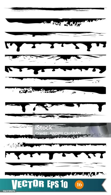 손으로 그린 그런 지 브러쉬 라인 벡터 일러스트 레이 션의 설정 더러운에 대한 스톡 벡터 아트 및 기타 이미지 더러운 개체 그룹 건조한 Istock
