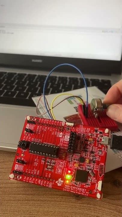 led brightness with pot with adc for msp430 youtube