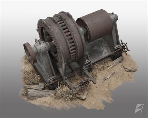 Artstation Rusty Old Generator Ben Henry Minerales