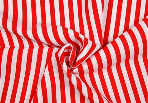 Texturé Rood Wit Streep 1cm