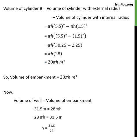 Question 4 A Well Of Diameter 3 M Is Dug 14 M Deep The Earth