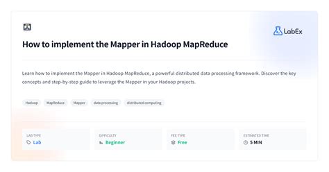 How To Implement The Mapper In Hadoop Mapreduce Labex