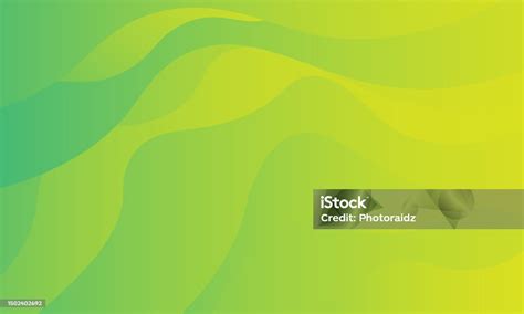 그라데이션 색상과 작은 물방울 무늬 기술 배경이 있는 추상적인 녹색 다채로운 템플릿 배너 액체 모양 벡터 디자인으로 디자인 0명에 대한 스톡 벡터 아트 및 기타 이미지