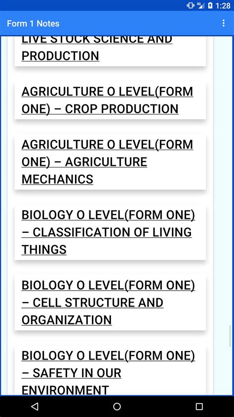 Form 1 Notes All Subjects Apk Download For Android Latest Version