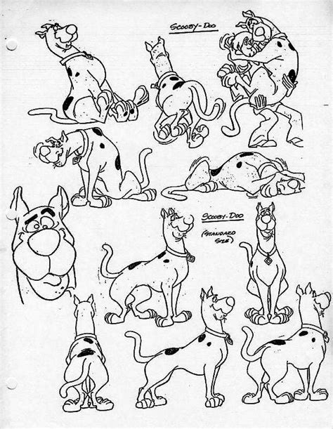 Scooby Doo Model Sheet Drawing Cartoon Characters Cartoon Character