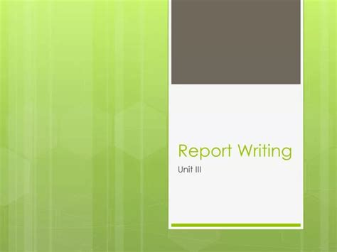 Ppt Report Writing Powerpoint Presentation Free Download Id 1638147
