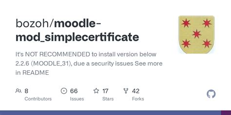 Github Bozohmoodle Modsimplecertificate Its Not Recommended To Install Version Below 226