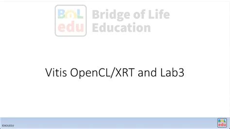 【aahls Ntu 2021fall】vitis Opencl Xrt And Lab3 Youtube