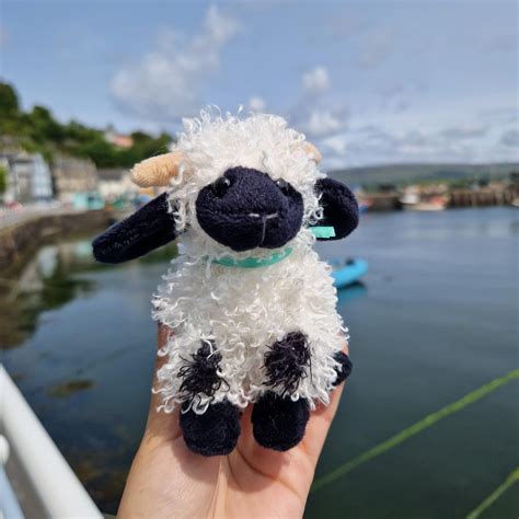 Jomanda Mini Valais Sheep Soft Toy Island Blue Tobermory