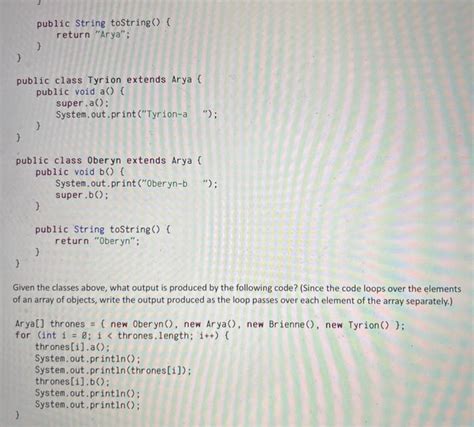solved language type java inheritance polymorphism assume