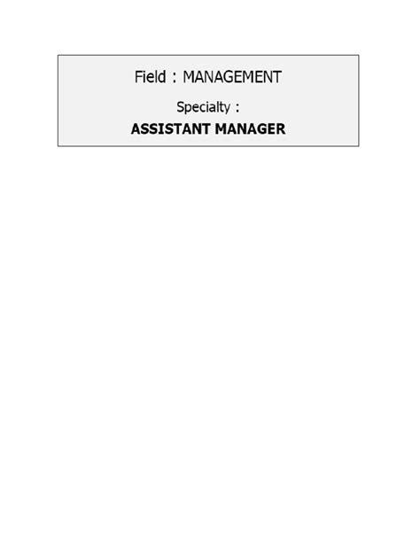 Hnd Program Assistant Manager Download Free Pdf Human Resource