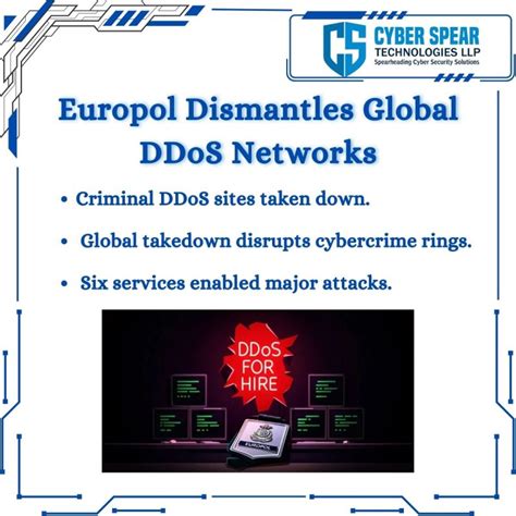 Cybersecurity Europol Ddos Cybercrime Infosec Cyberspear Technologies Llp