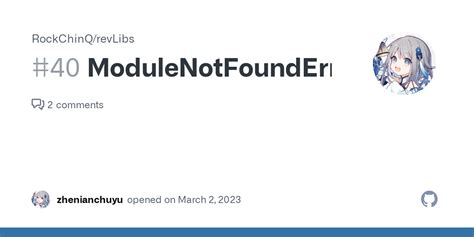 modulenotfounderror · issue 40 · rockchinq revlibs · github