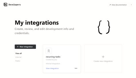 Getting Started Notion Recurring Tasks Documentation