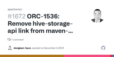 Orc 1536 Remove Hive Storage Api Link From Maven Javadoc Plugin · Issue 1672 · Apacheorc · Github