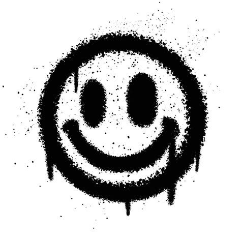 Smiley Face Black And White Png