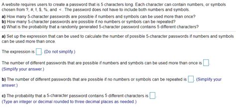 Solved A Website Requires Users To Create A Password That Is