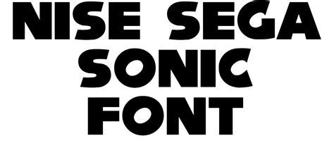 Nise Sega Sonic Font