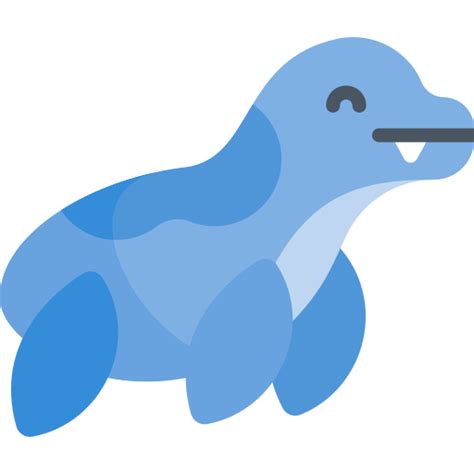 Pliosaurus Kawaii Flat Icon