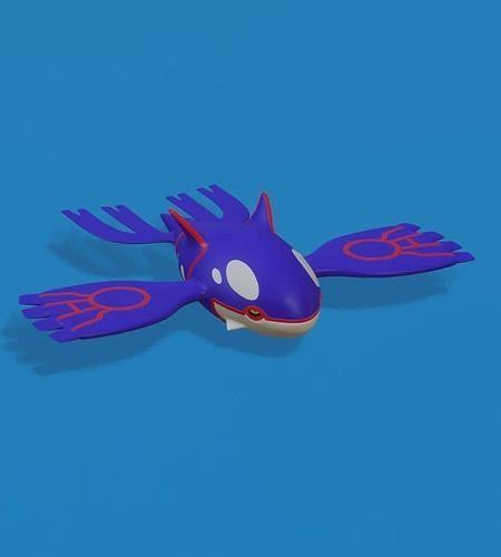 Kyogre Pokemon 3d Model 3d Printable Cgtrader