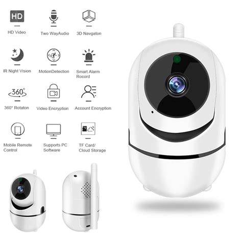 Wireless Indoor Security Hd Ip Camera 360° 1080p Two Way Audio Night