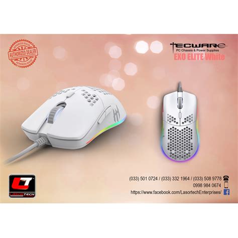 Tecware Exo Elite Gaming Mouse White Shopee Philippines