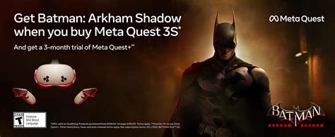 Meta Quest 3s 256gb — Get Batman Arkham Shadow And A 3 Month Trial Of Meta Quest