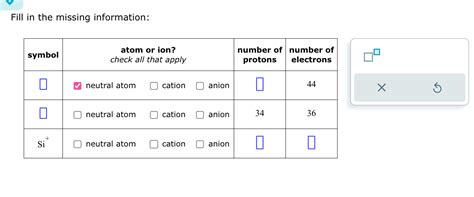 Solved Fill In The Missing Information