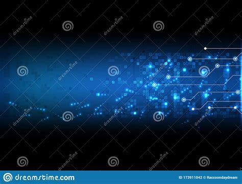 Vector Abstract Background Technology Illustration Communication Data Security Stock Vector
