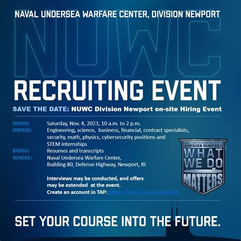 DVIDS News NUWC Division Newport To Host In Person Hiring Event On Nov 4