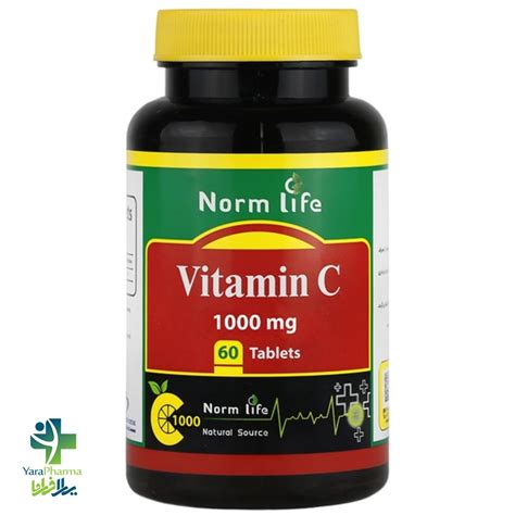 قرص ویتامین سی نورم لایف 60 عددی داروخانه آنلاین یارا فارما