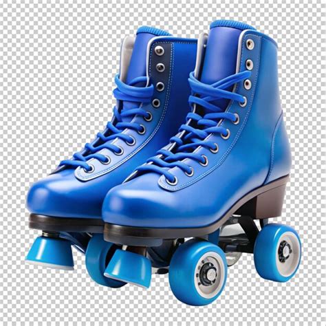 Roller Skates Blue Premium Ai Generated Psd