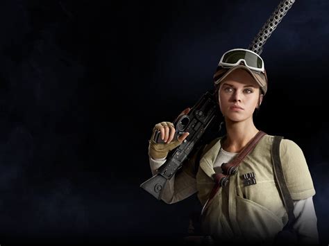 배경 화면 스타 워즈 배틀 프론트 Ii 소녀 무기 5120x2880 Uhd 5k 그림 이미지