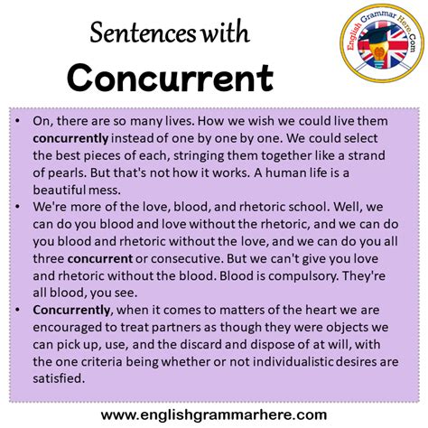 Concurrent In A Sentence In English Archives English Grammar Here