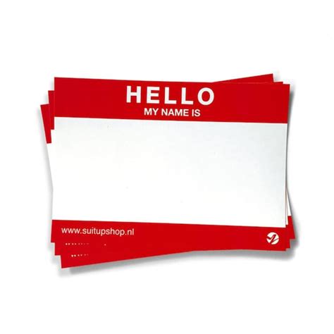 Hello My Name Is Stickers Etsy