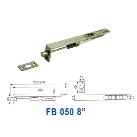 Jual Flush Bolt Dekkson Fb 050 8 Sss Kunci Slot 8 Inch Dekkson Fb 050