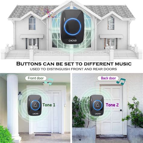 Cheap Cacazi Wireless Doorbell Waterproof 300m Remote Eu Plug Smart