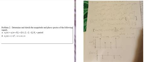 Solved Problem Determine And Sketch The Magnitude And Chegg Com