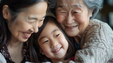 Premium Photo Beautiful Mothers And Daughters Together Sharing