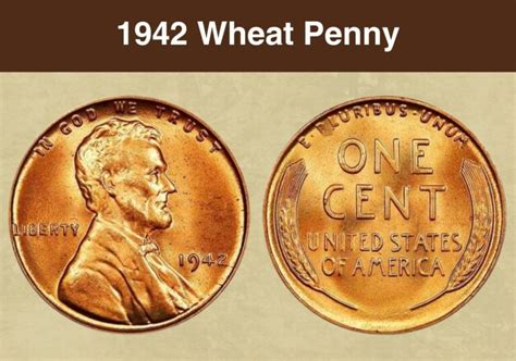 1942 Wheat Penny Value Price Chart Error List History Varieties