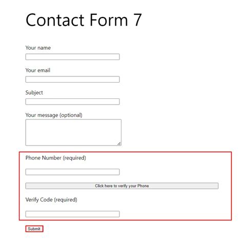 Otp Verification For Contact Form 7 Wordpress Sms Email